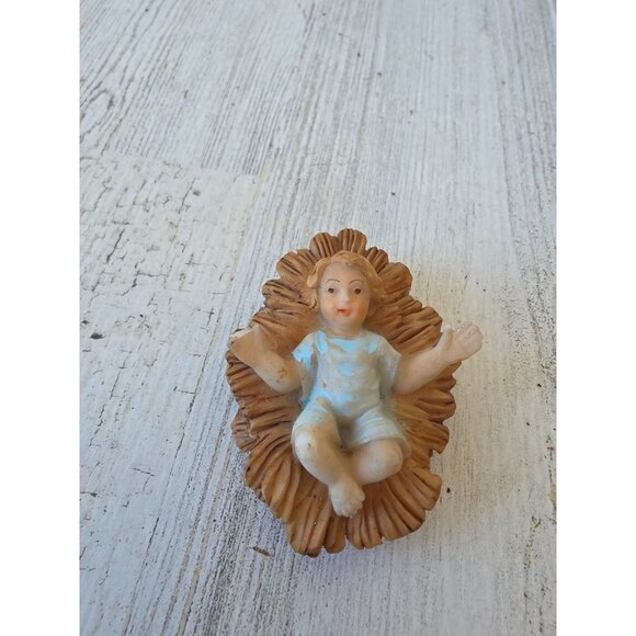 unbranded | Holiday | Vintage Baby Jesus Crib Manger As Is Nativity ...
